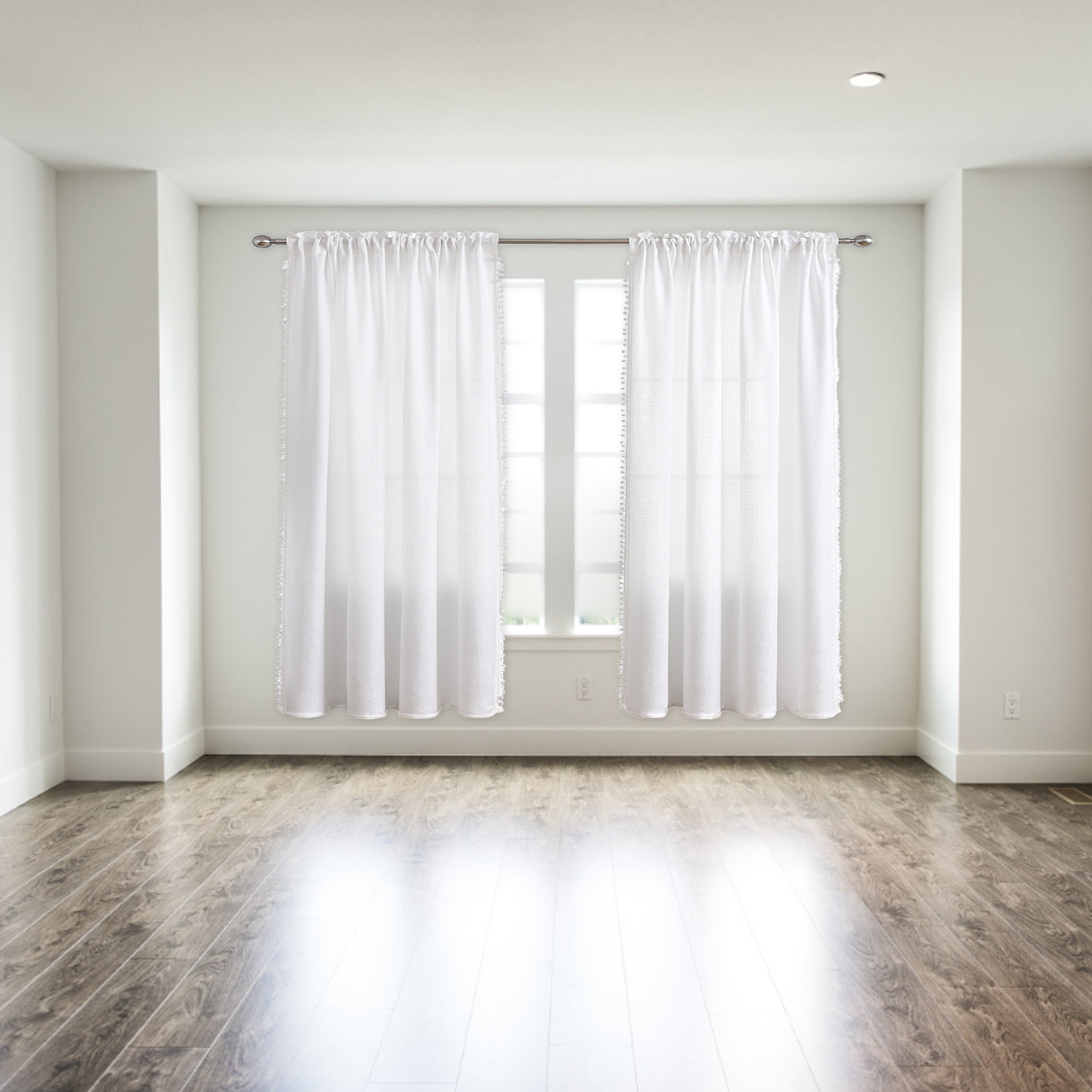RIDEAU - DOUBLE RIDEAUX Window Treatment Wrinkle Free Soft Texture ...