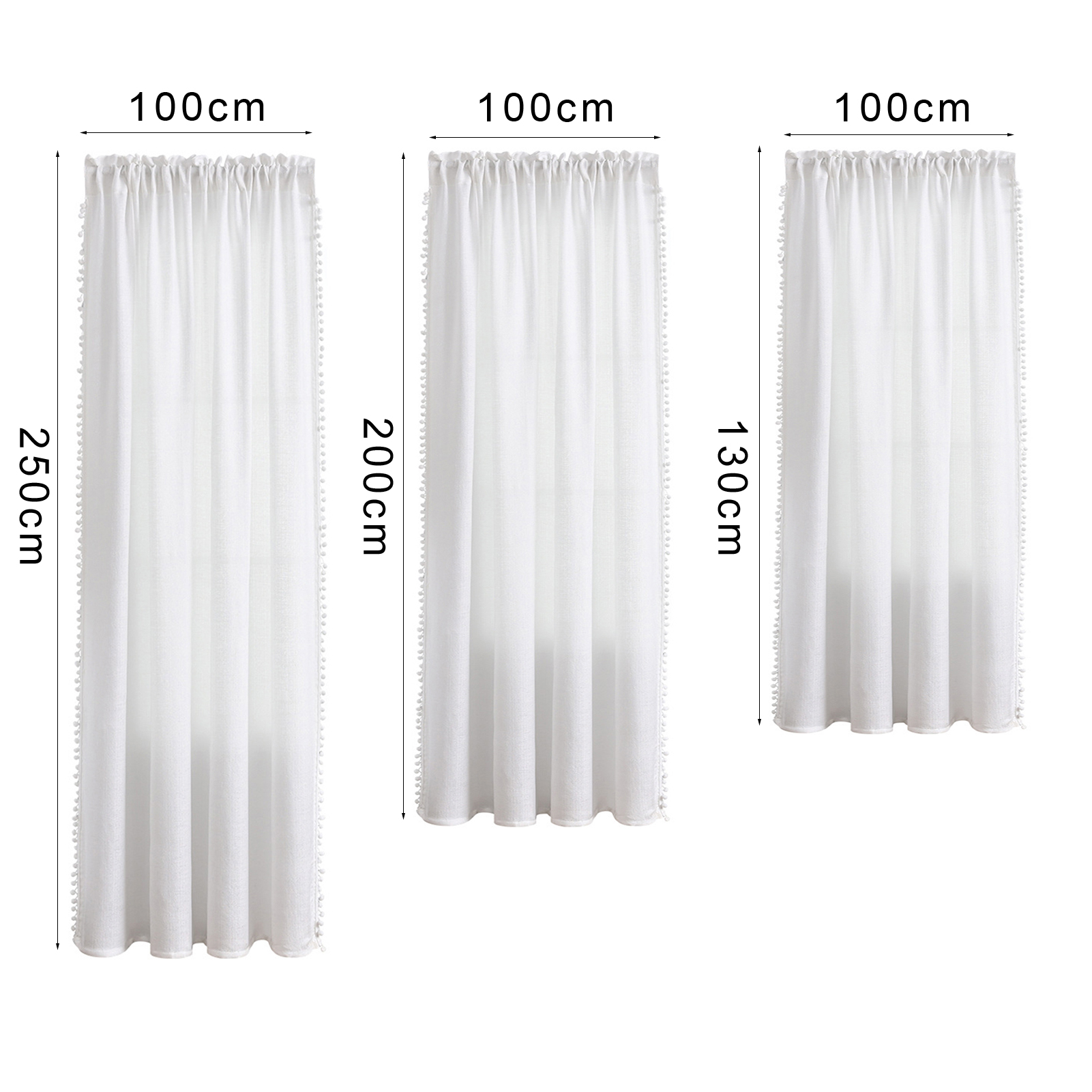 RIDEAU - DOUBLE RIDEAUX Window Treatment Wrinkle Free Soft Texture ...