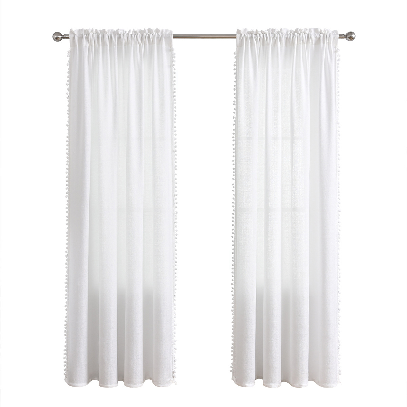 RIDEAU - DOUBLE RIDEAUX Window Treatment Wrinkle Free Soft Texture ...